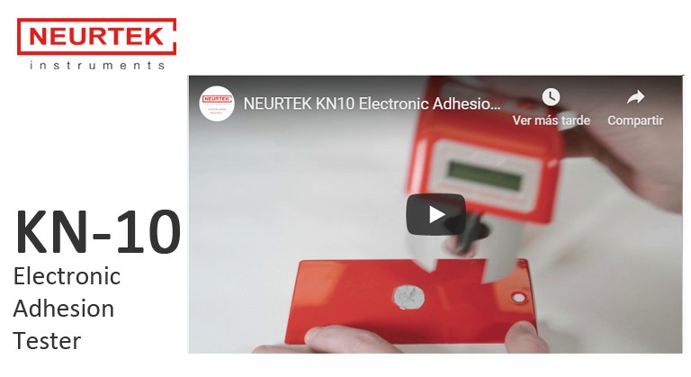 Paint adhesion testing by NEURTEK — Equipment for Quality Control and R&D+i