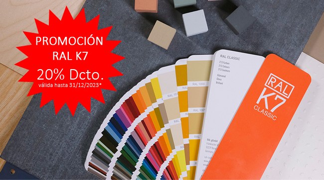 Carta de colores original RAL K7 con 20% Descuento hasta fin de año ...