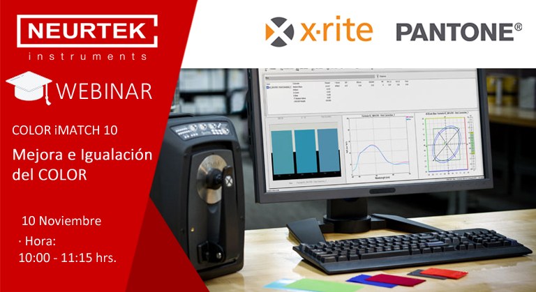 Webinar Gratuito: COLOR iMATCH 10. Mejora el rendimiento de igualación ...